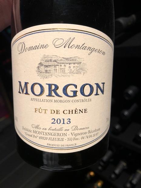 2012 Domaine Montangeron Morgon, France, Burgundy, Beaujolais, Morgon ...