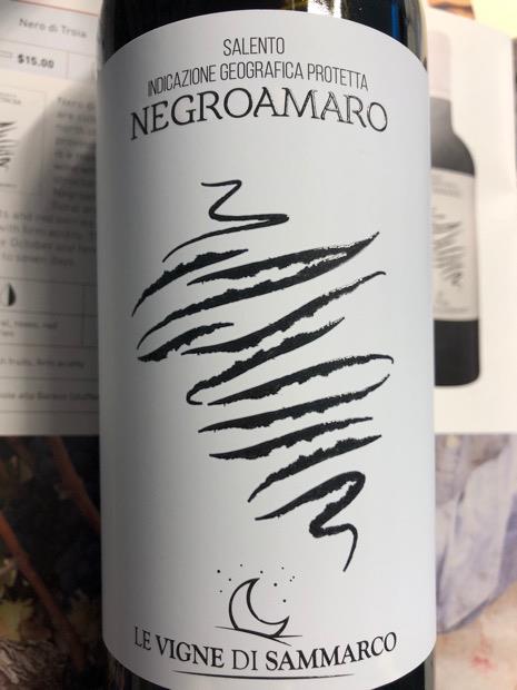 2015 Le Vigne Di Sammarco Negroamaro, Italy, Puglia, Salento IGT ...