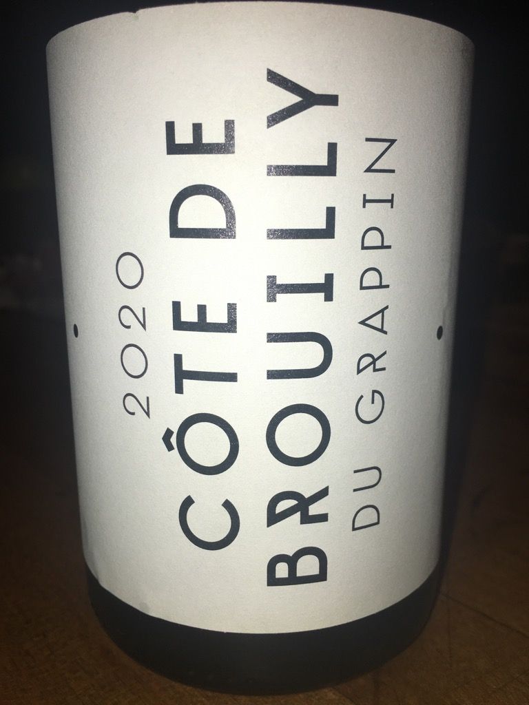 2020 Le Grappin Côte de Brouilly Du Grappin, France, Burgundy ...