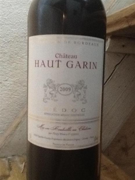 2010 Château Haut-Garin, France, Bordeaux, Médoc - CellarTracker