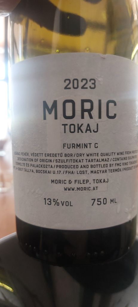 2023 Moric Furmint Tokaji G, Hungary, Tokaji - CellarTracker