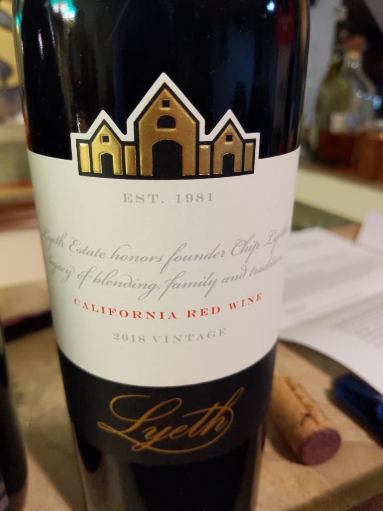 2018 Lyeth Red Wine, USA, California - CellarTracker
