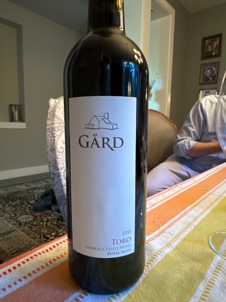 2021 Gård Vintners Toro Lawrence Estate Wines, USA, Washington ...