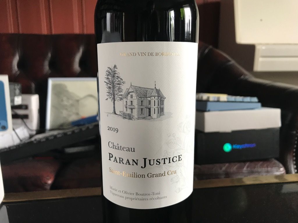 2019 Château Paran Justice, France, Bordeaux, Libournais, St. Émilion ...
