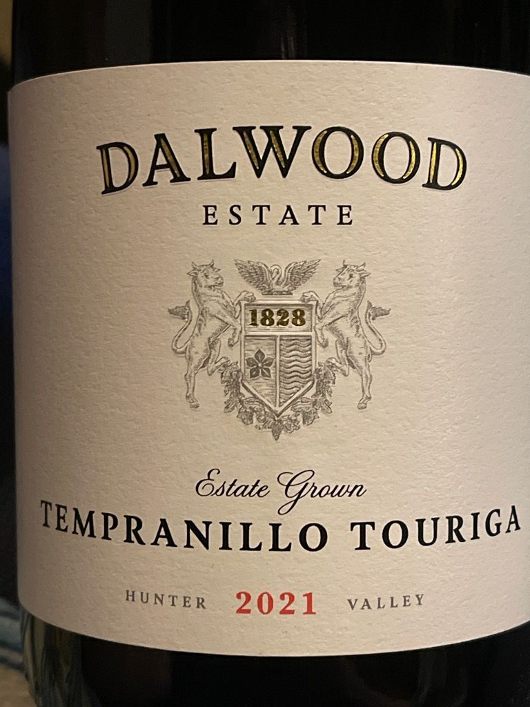 2021 Dalwood Estate Tempranillo Touriga, Australia, New South Wales ...