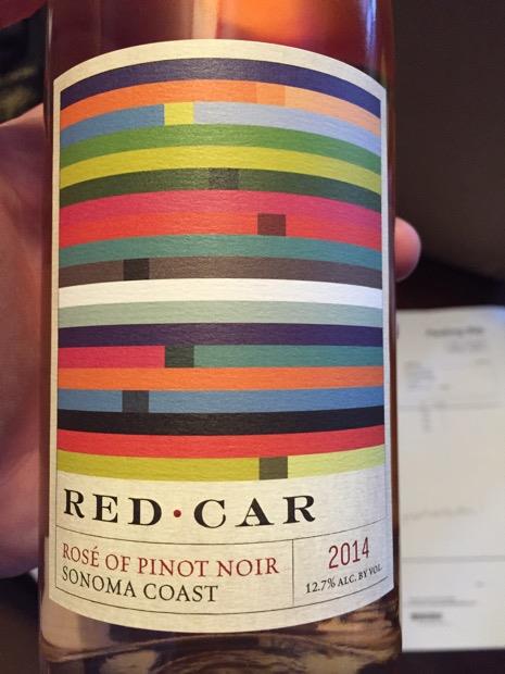2014 Red Car Rosé of Pinot Noir, USA, California, Sonoma County, Sonoma ...