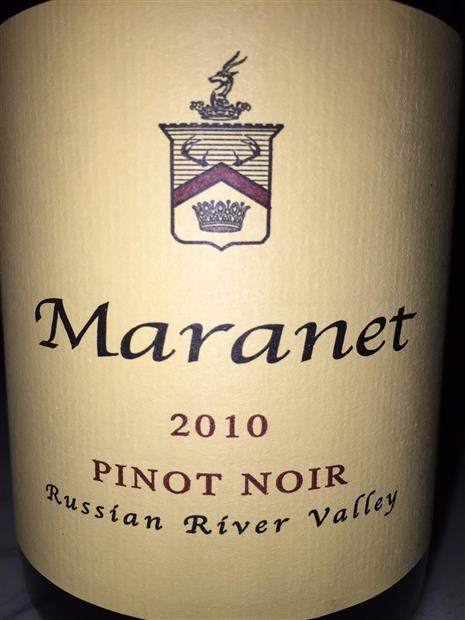 2009 Maranet Pinot Noir, USA, California, Sonoma County, Russian River ...