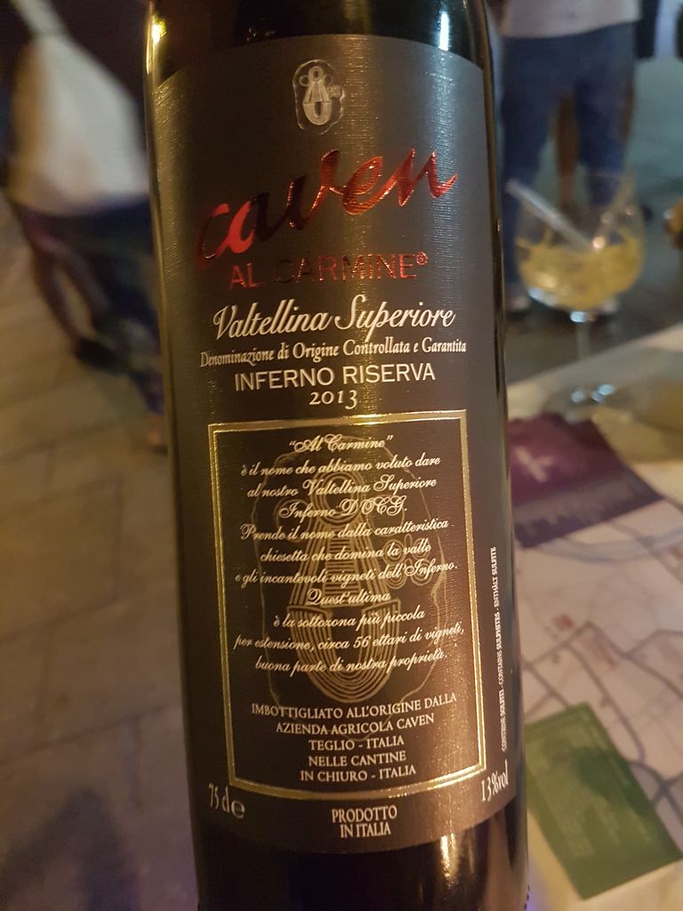 2016 Caven Valtellina Superiore - Inferno Al Carmine Riserva, Italy ...