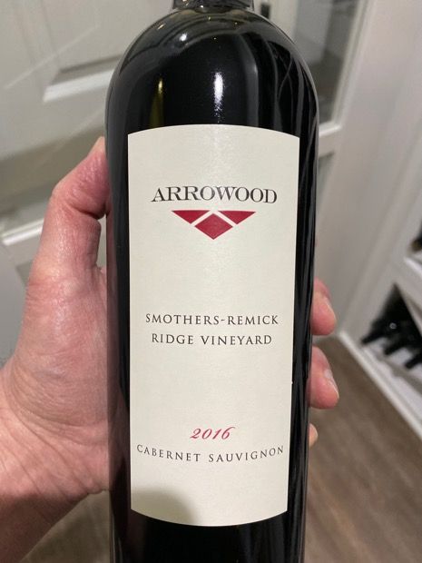 2016 Arrowood Cabernet Sauvignon Smothers-Remick Ridge Vineyards Sonoma ...