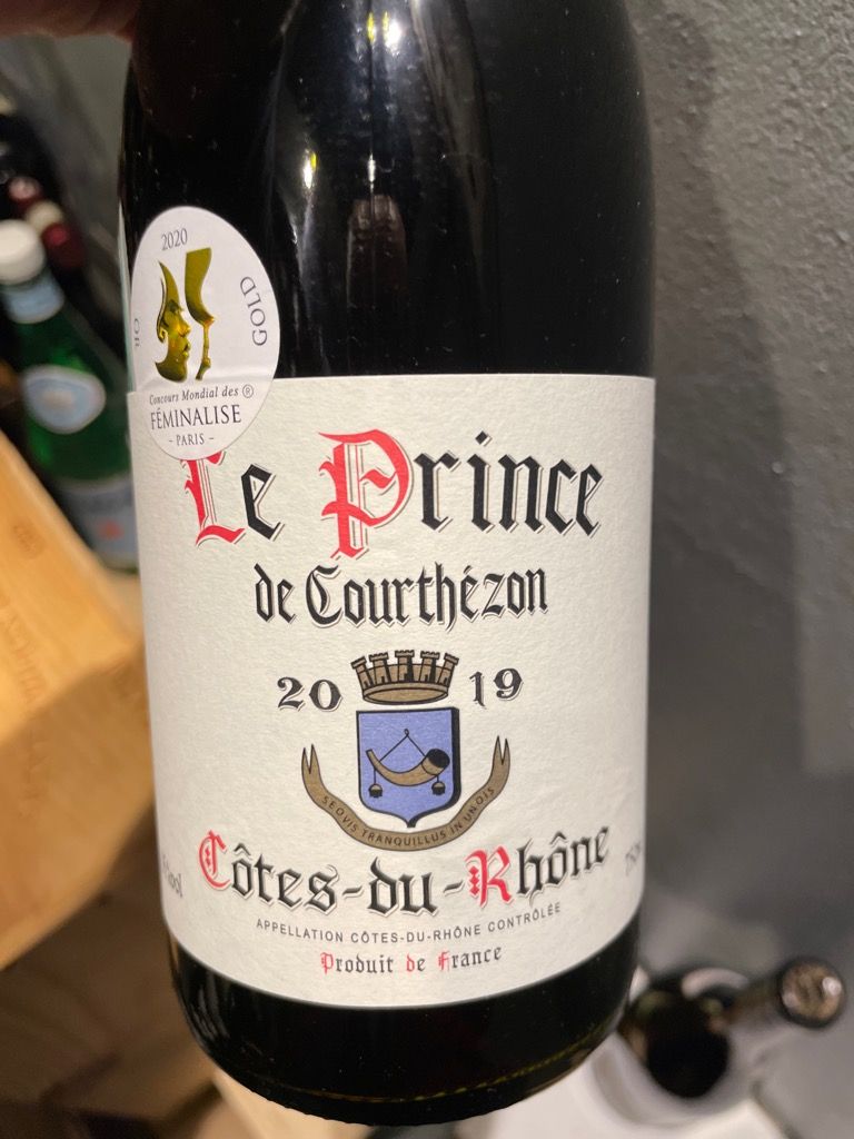 2021 Cellier des Princes Côtes du Rhône Le Prince de Courthezon, France ...
