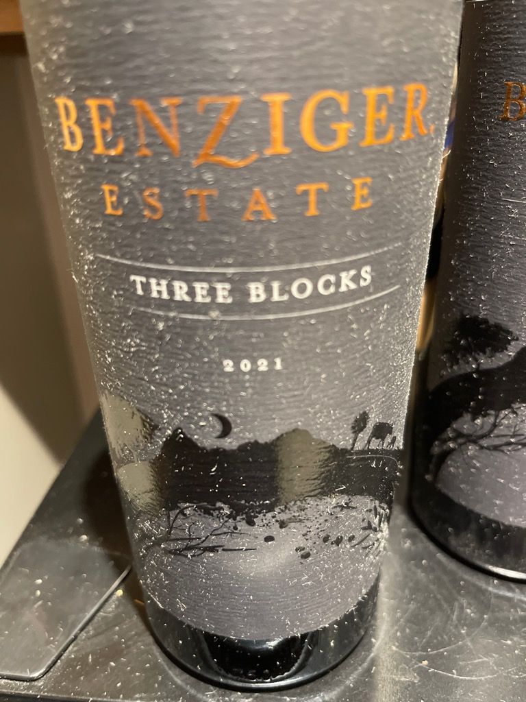 2021 Benziger Family Winery Three Blocks, USA, California, Sonoma ...