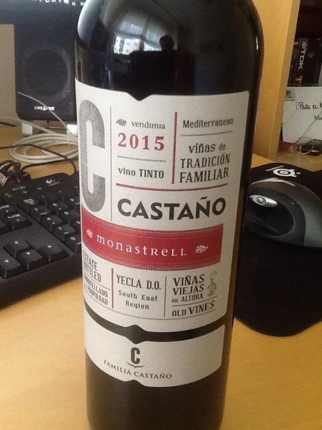 2015 Bodegas Castaño Monastrell Yecla La Casona de Castano Old Vines ...