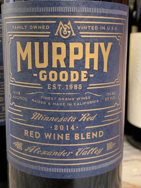2014 Murphy-Goode Minnesota Red, USA, California, Sonoma County ...