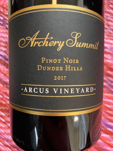 2017 Archery Summit Pinot Noir Arcus Vineyard, USA, Oregon, Willamette ...