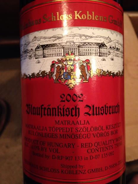 2002 Weinhaus Schloss Koblenz GmbH Rüdesheimer Rosengarten Riesling ...