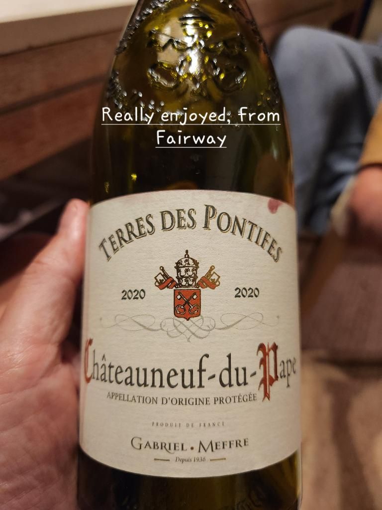 2020 Gabriel Meffre Châteauneuf-du-Pape Terres des Pontifes, France ...