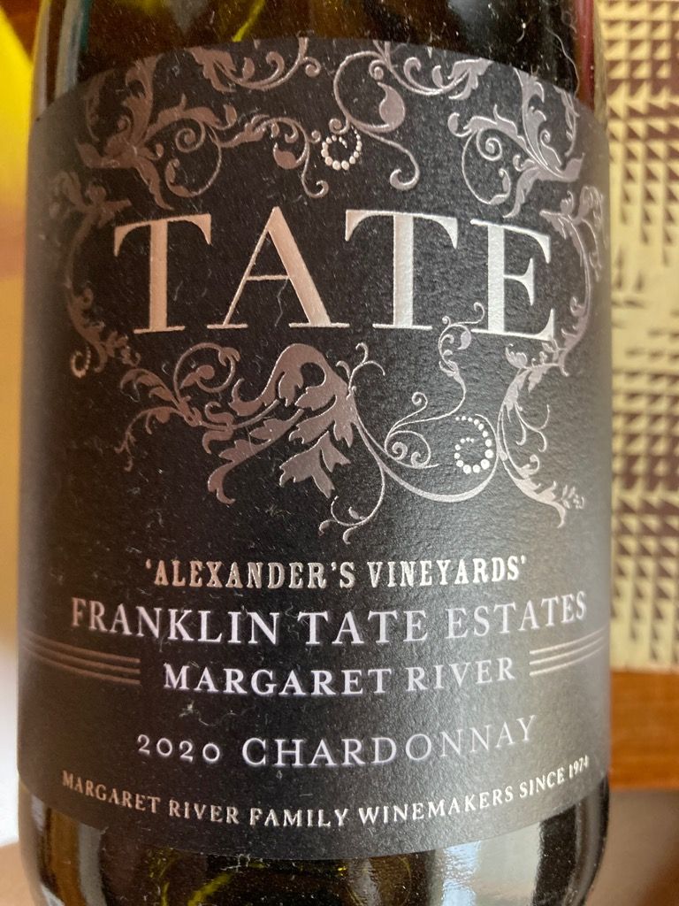 2020 Franklin Tate Estates Chardonnay Tate Alexanders Vineyard ...
