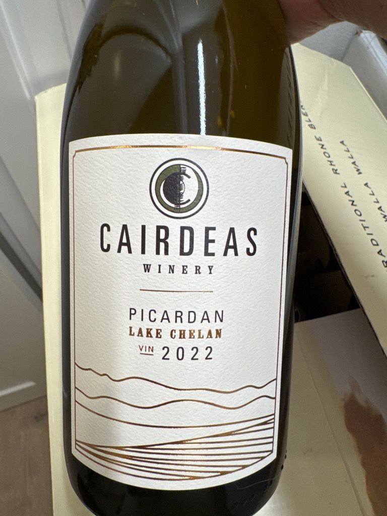 2022 Cairdeas Winery Picardan Cairdeas Vineyard, USA, Washington ...