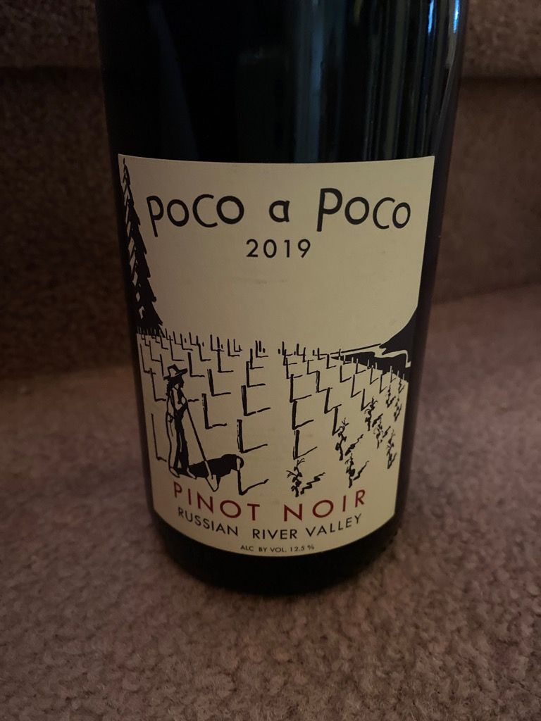 2019 Poco a Poco Pinot Noir, USA, California, Sonoma County, Russian ...
