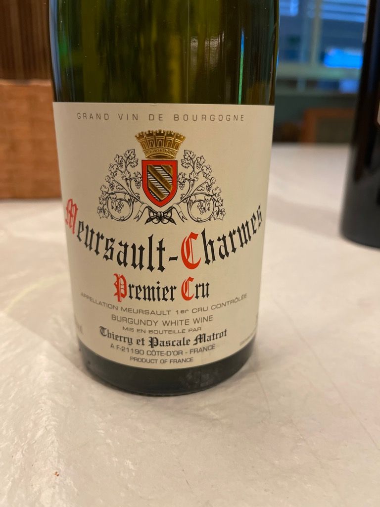2018 Domaine Matrot Meursault 1er Cru Charmes, France, Burgundy, Côte ...