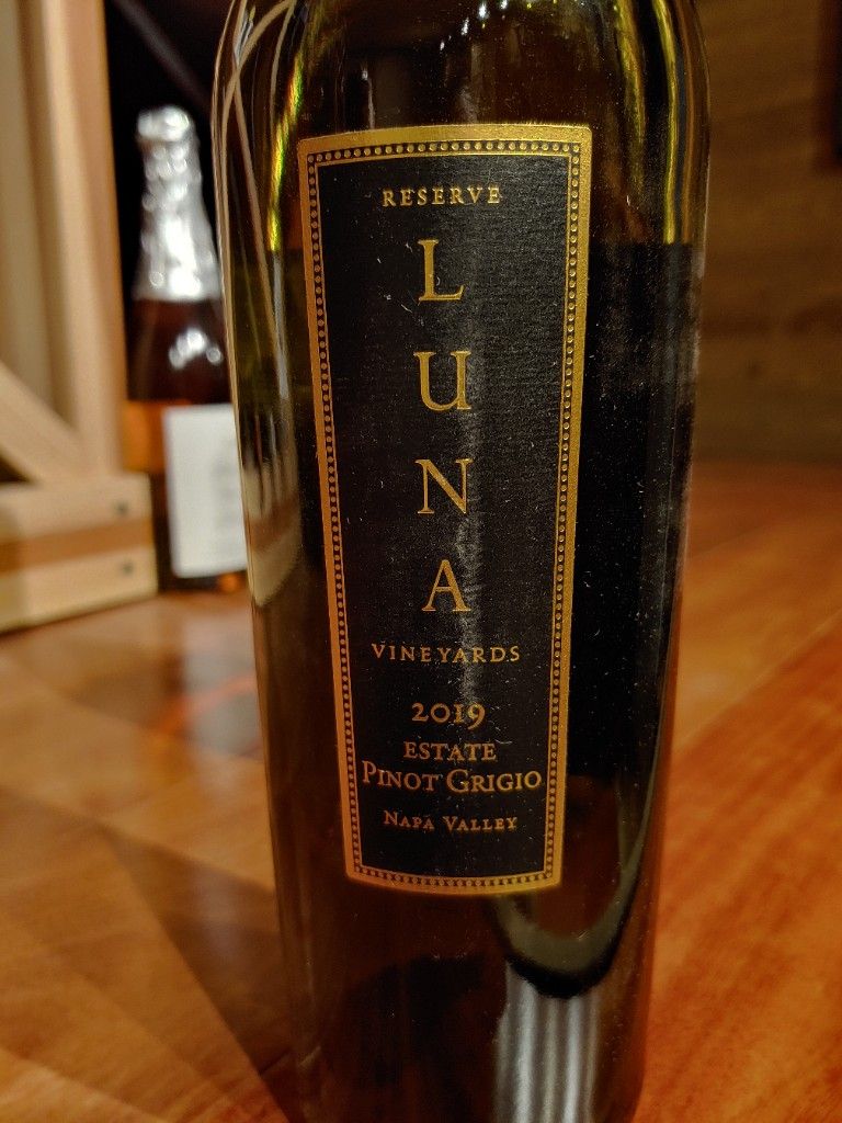2019 Luna Vineyards Pinot Grigio, USA, California, Napa Valley ...