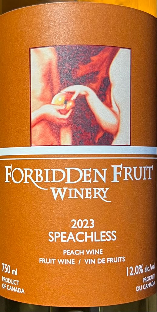 2023 Forbidden Fruit Winery Speachless, Canada, British Columbia ...