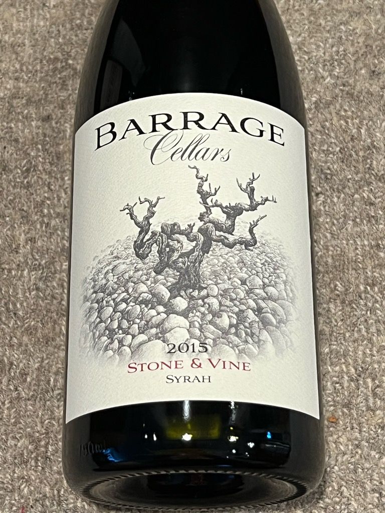 2020 Barrage Cellars Syrah Stone & Vine, USA, Washington, Columbia ...