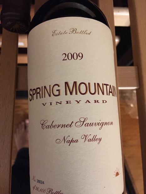 2009 Spring Mountain Vineyard Cabernet Sauvignon, USA, California, Napa ...