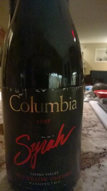 1991 Columbia Winery Syrah David Lake Signature Series, USA, Washington ...