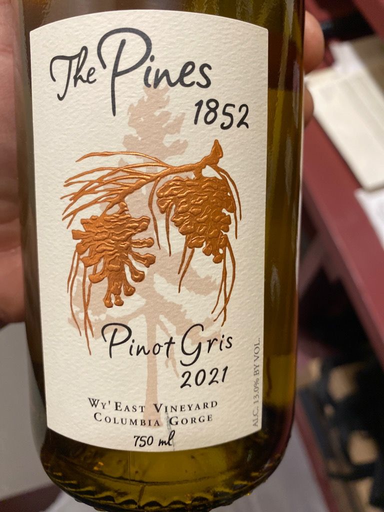 2022 The Pines 1852 Pinot Gris, USA, Oregon/Washington, Columbia Gorge ...