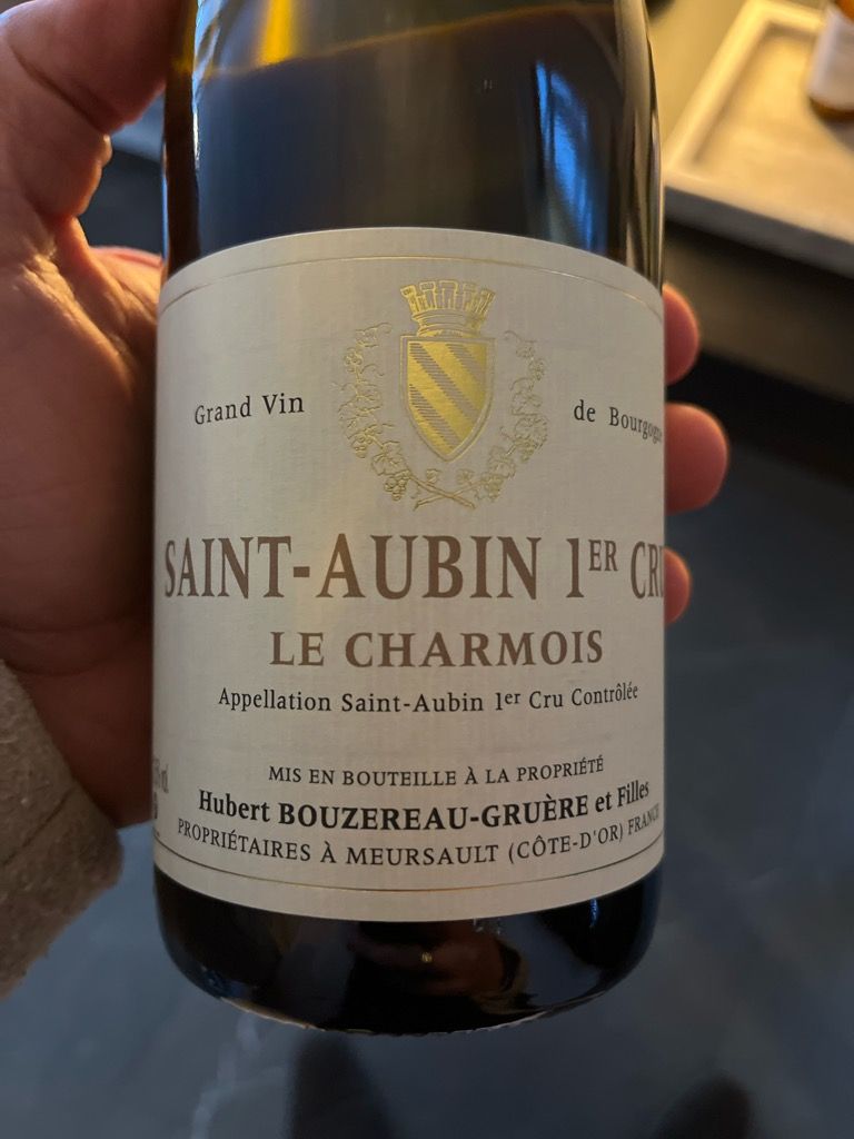2018 Hubert Bouzereau-Gruère et Filles Saint-Aubin 1er Cru Le Charmois ...