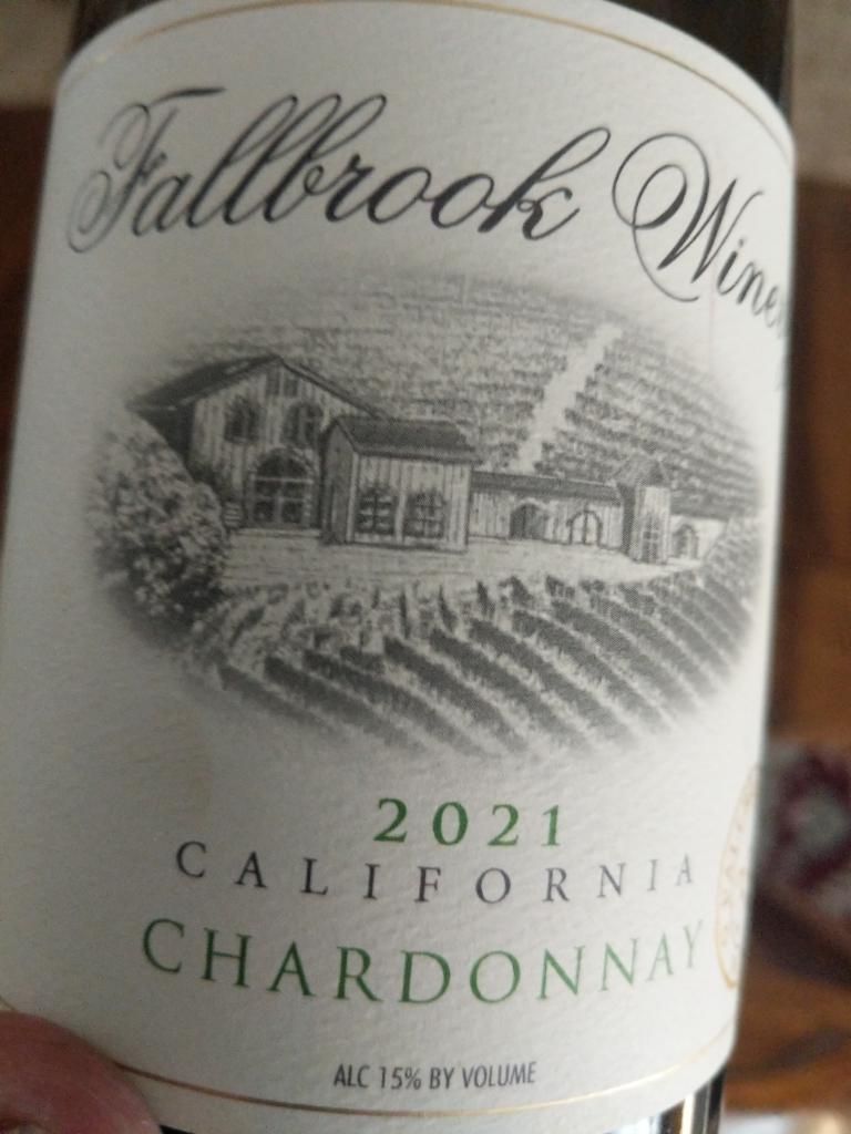 2021 Fallbrook Winery Chardonnay, USA, California - CellarTracker
