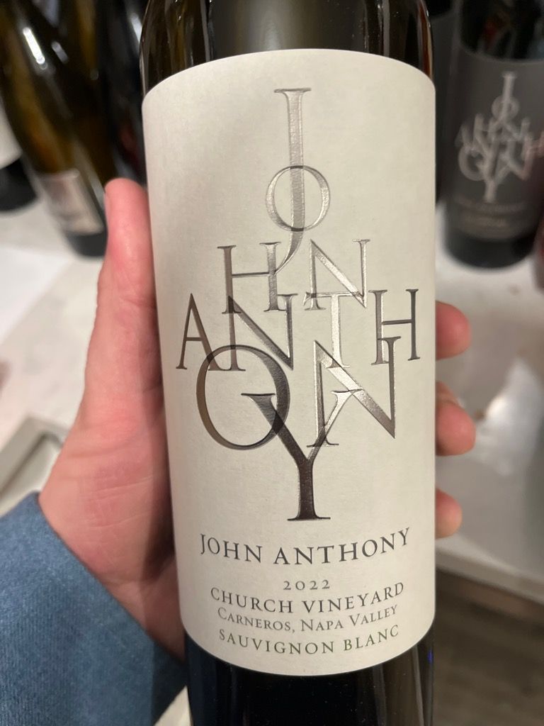 2022 John Anthony Vineyards Sauvignon Blanc Church Vineyard, USA, California, Napa / Sonoma ...