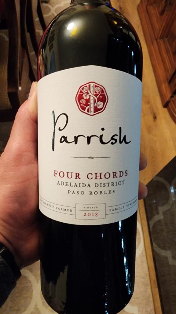2018 Parrish Family Vineyard Four Chords, USA, California, Central ...