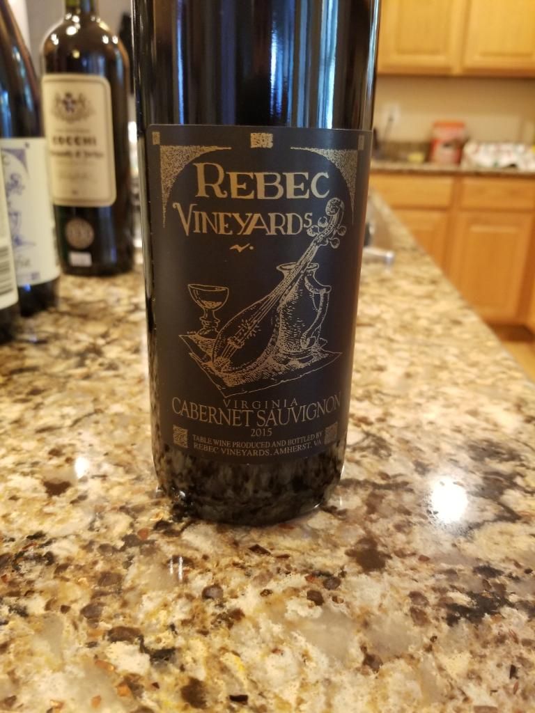 2019 Rebec Vineyards Cabernet Sauvignon, USA, Virginia, Central ...