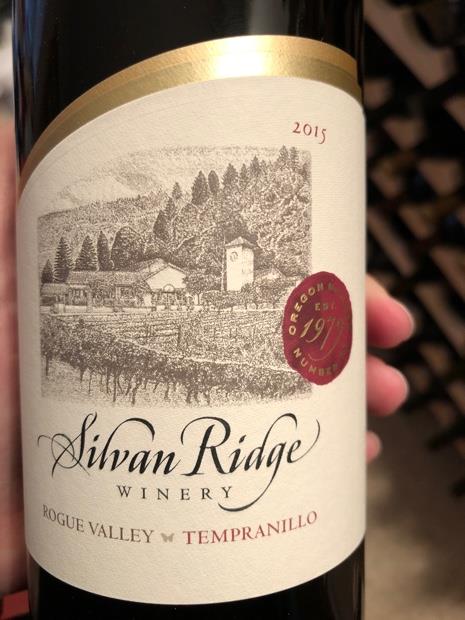 2021 Silvan Ridge Tempranillo, USA, Oregon, Southern Oregon, Rogue ...