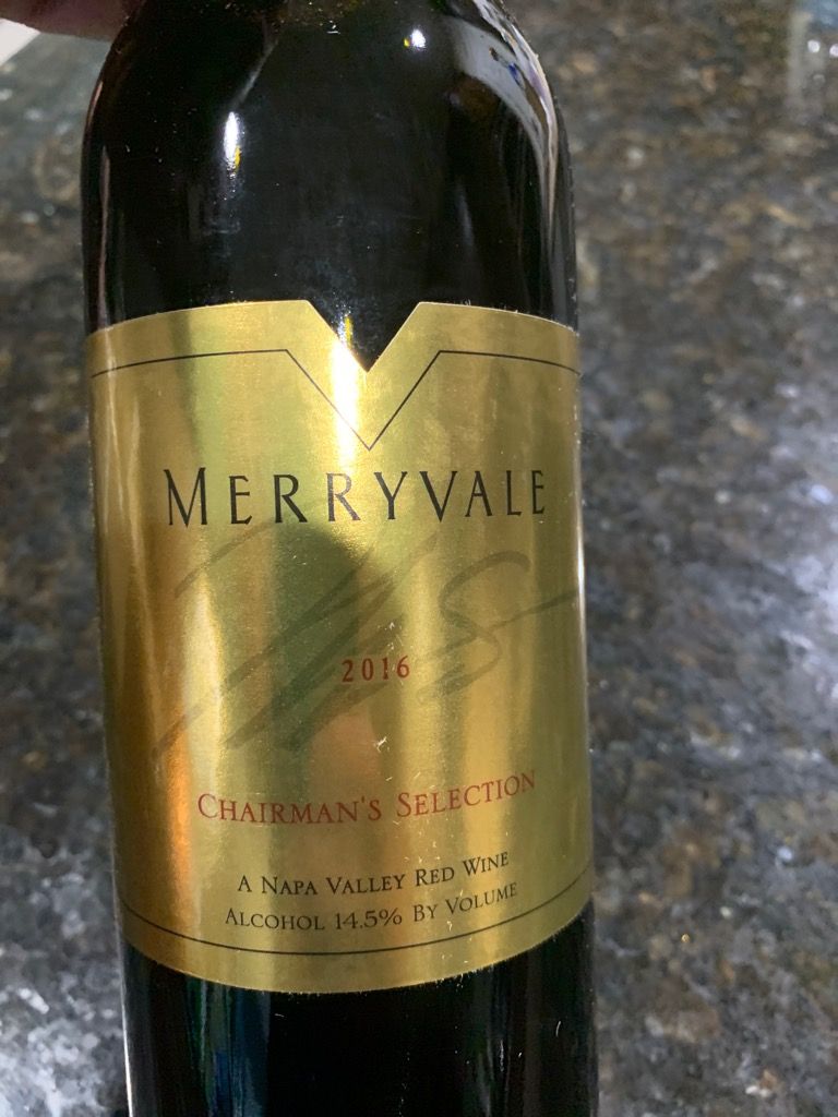 2016 Merryvale Chairman's Selection, USA, California, Napa Valley ...