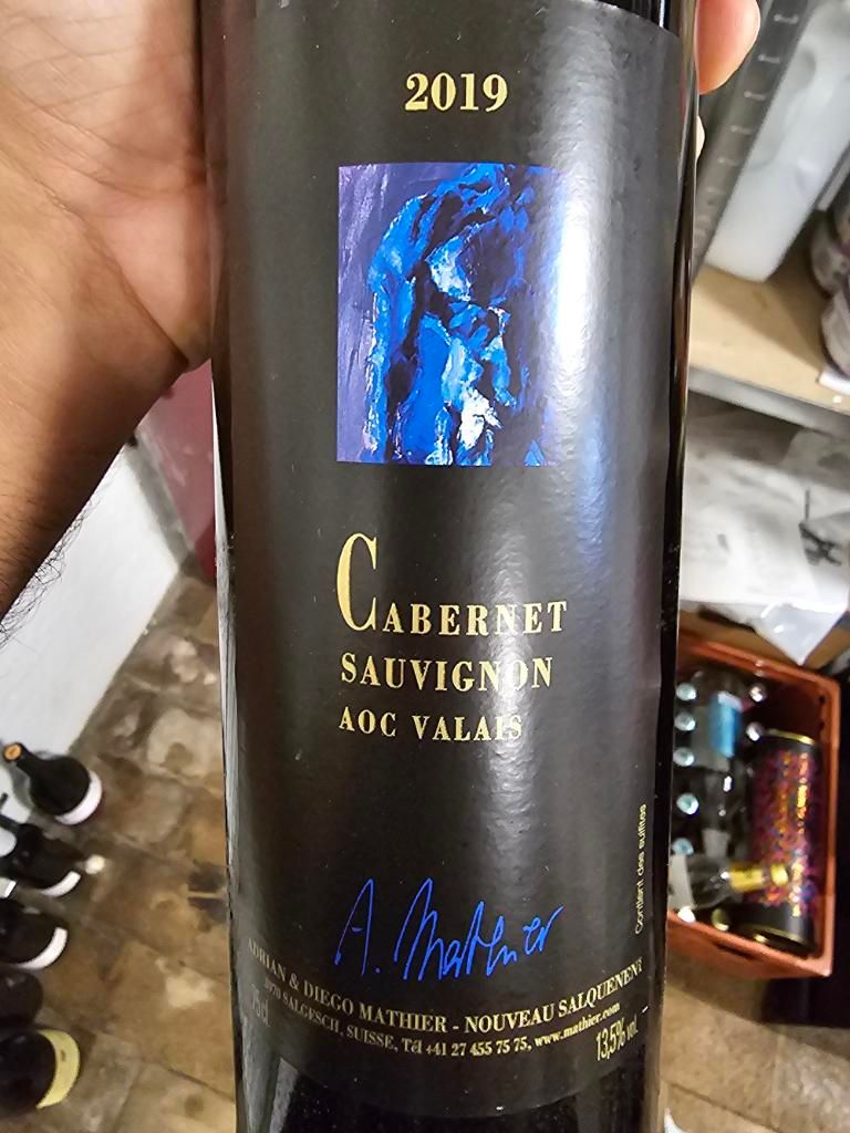 2019 Nouveau Salquenen (Mathier) Cabernet Sauvignon Pierre Alain ...