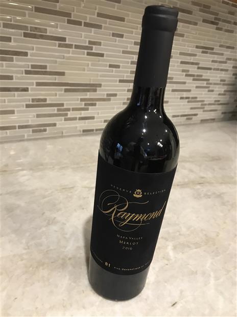 2016 Raymond Merlot Reserve, USA, California, Napa Valley - CellarTracker