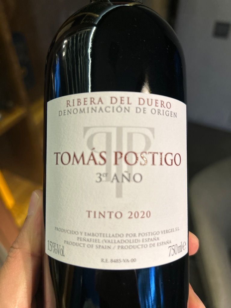 2020 Tomas Postigo Ribera del Duero 3er Año, Spain, Castilla y León ...