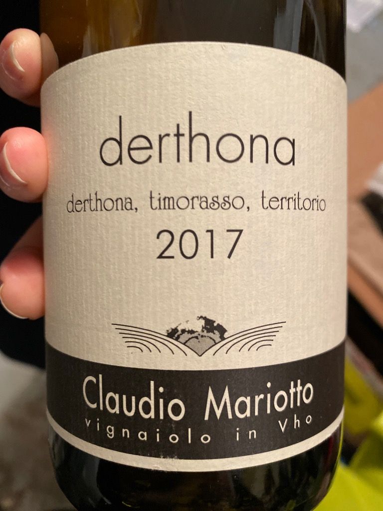2016 Claudio Mariotto Timorasso Derthona, Italy, Piedmont, Colli ...