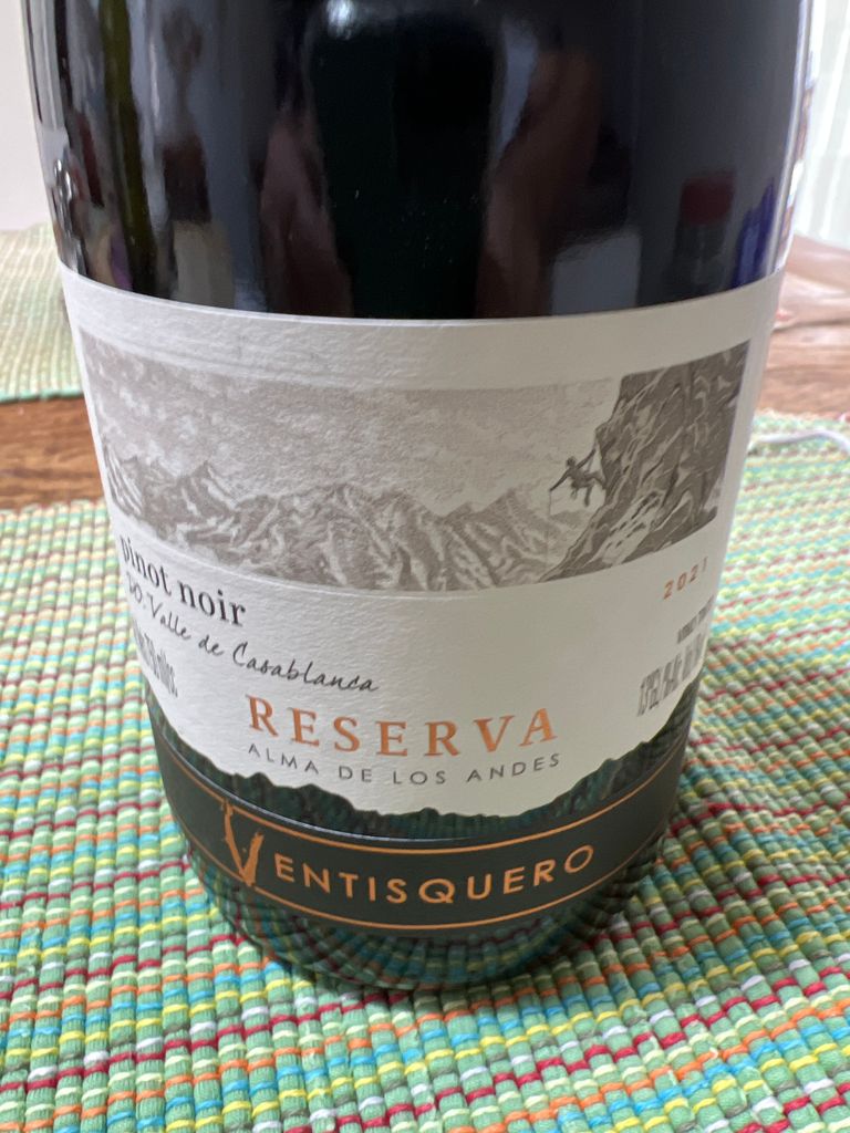 2021 Ventisquero Pinot Noir Reserva, Chile, Casablanca Valley - CellarTracker