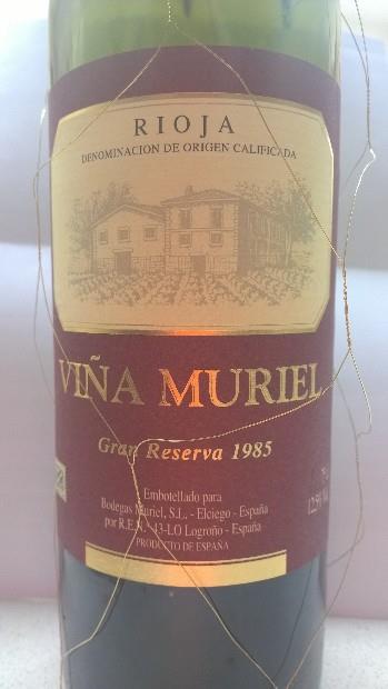 1985 Bodegas Muriel Rioja Viña Muriel Gran Reserva, Spain, La Rioja ...