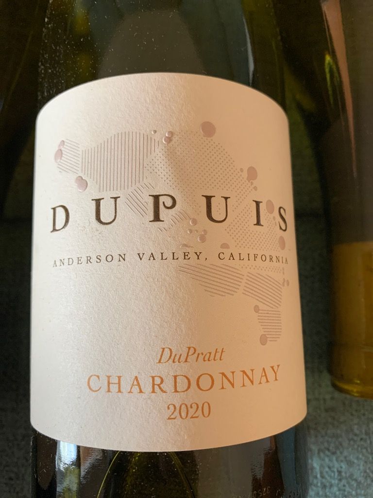 2020 DuPuis Chardonnay Dupratt Vineyard, USA, California, North Coast ...
