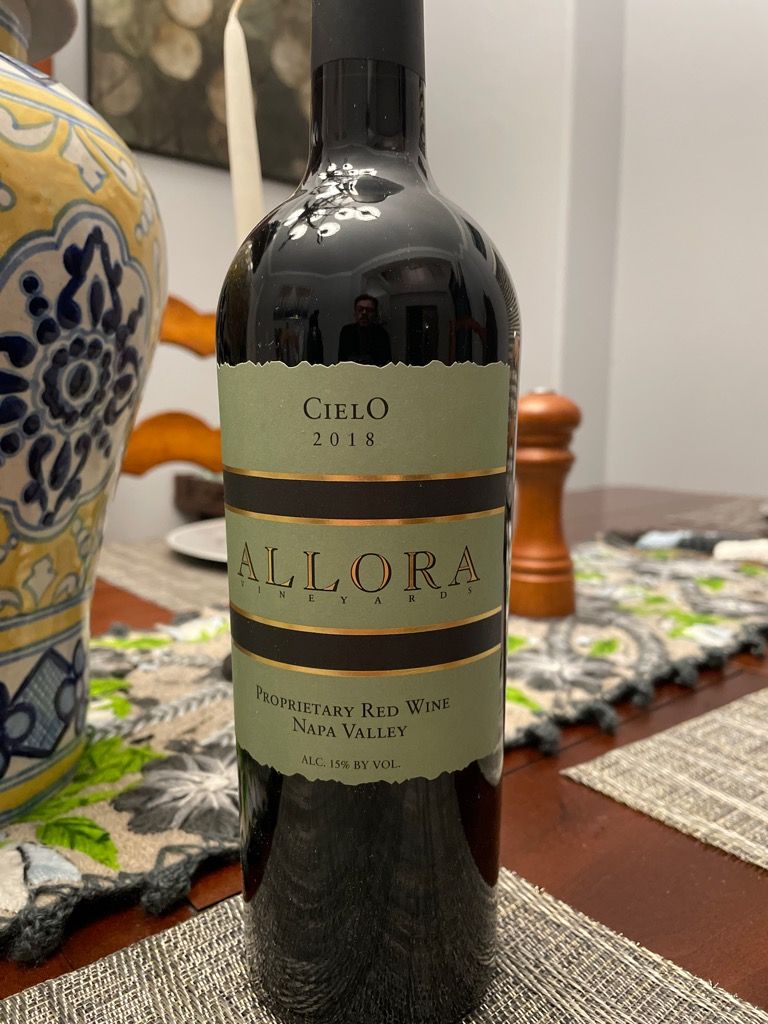 2018 Allora Vineyards Cielo, USA, California, Napa Valley, St. Helena ...
