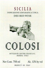 2000 Cantine Colosi Sicilia Rosso, Italy, Sicily, Sicilia - CellarTracker