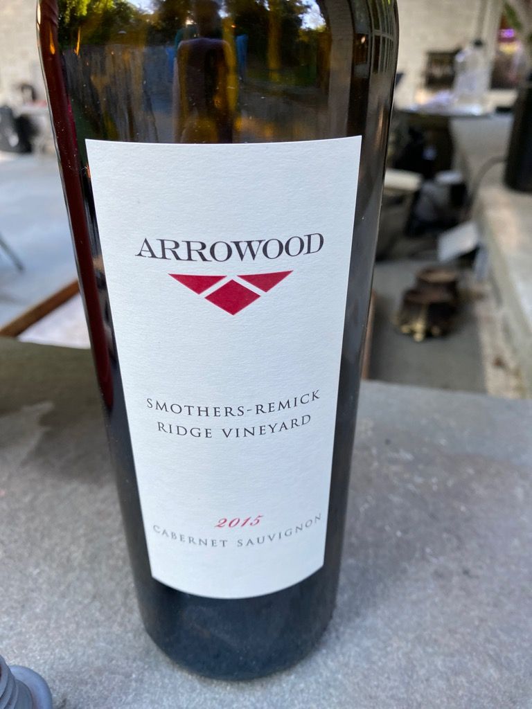 2015 Arrowood Cabernet Sauvignon Smothers-Remick Ridge Vineyards Sonoma ...