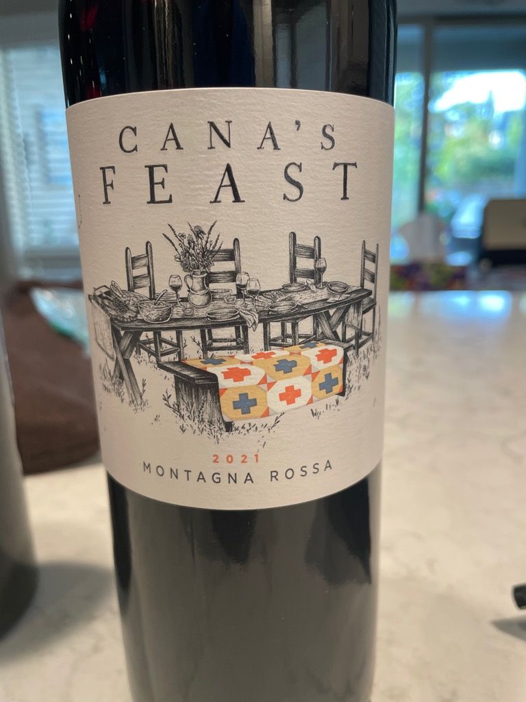 2021 Cana's Feast Winery Montagna Rossa, USA, Washington, Columbia ...