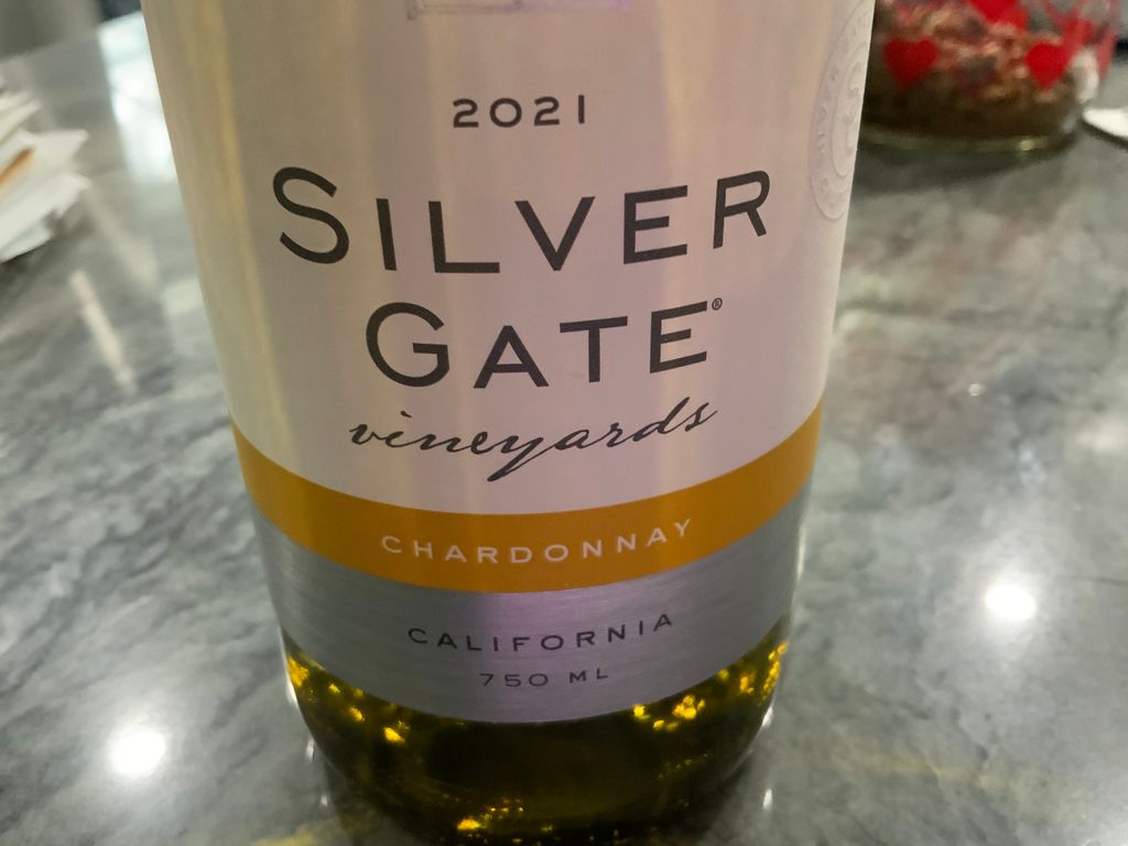 2021 Silver Gate Vineyards Chardonnay, USA, California - CellarTracker