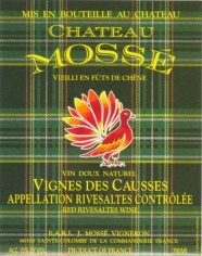 1995 Château Mossé Rivesaltes Vignes des Causses, France, Languedoc ...